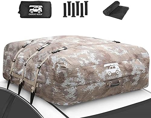 CARGO ROOF Rooftop Cargo Carrier Car Top Bag,15 Cubic Ft Roof Luggage ...