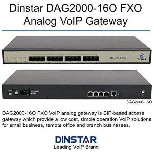 Dinstar DAG2000-16O FXO Analog VoIP Gateway Simple Operate - Want It All