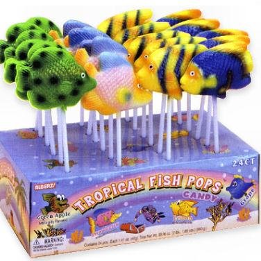 Amazon.com : Tropical Fish Pops, 1.41 oz, 24 count : Suckers And ...