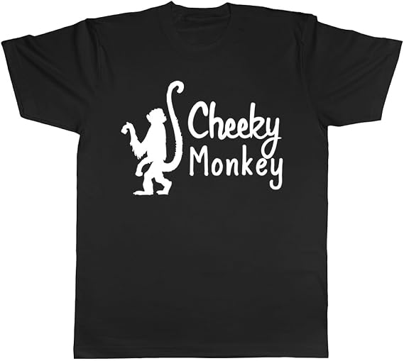 Shopagift Unisex - Cheeky Monkey T-Shirt: Amazon.co.uk: Clothing