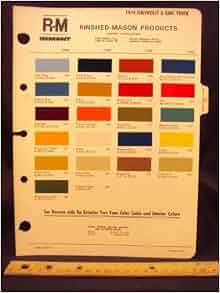 1974 CHEVROLET & GMC Truck Paint Colors Chip Page: General Motor ...