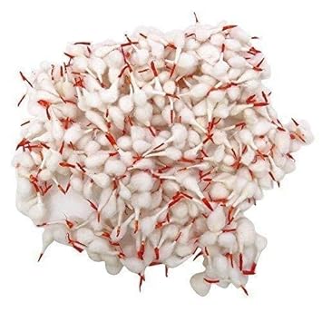Buy Om Phool Batti Round Cotton Kesar White Wicks/Diya Batti for Pooja ...