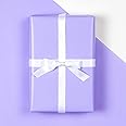 Amazon.com: LeZakaa Violet Wrapping Paper Roll - Solid Colored Paper ...