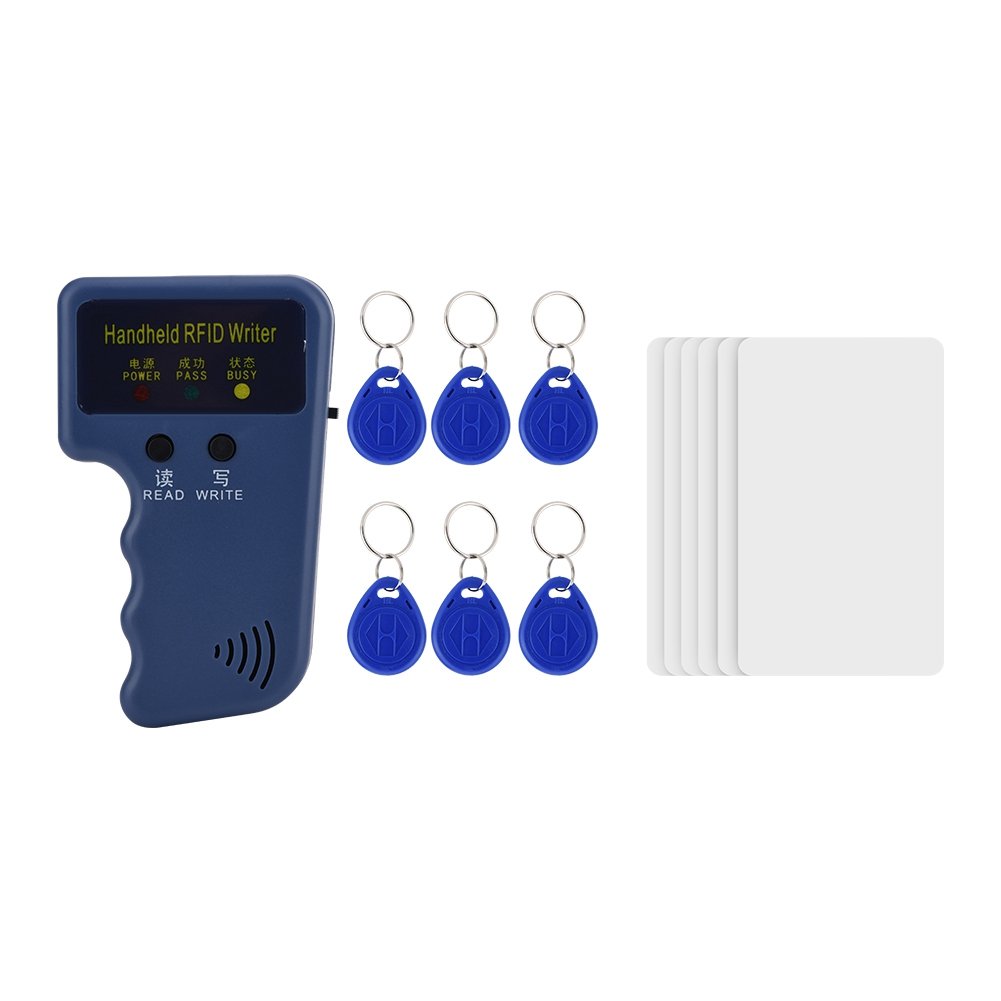 Handheld 125 kHz RFID lecteur de carte d'identité Graveur/copier ...