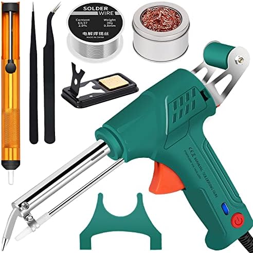 Soldering Iron Gun Kit, Corded Electric Welding Gun with Welding Wire ...