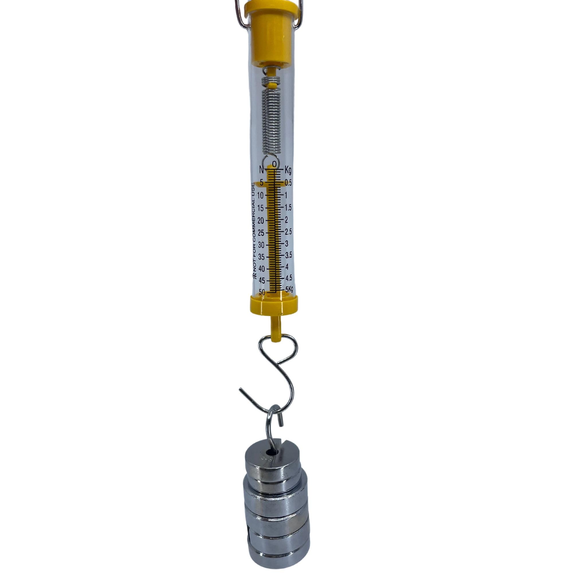 Mua Labs - Acrylic Tubular Spring Scale (Dynamometer) 50N/5kg Capacity ...