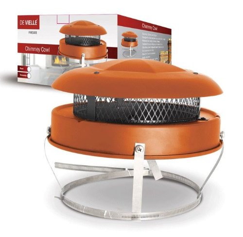 COLT TOP 2 CHIMNEY COWL ANTI DOWN DRAUGHT WITH BIRD GUARD RAIN ENTRY ...