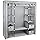 Gr8 Home Large Grey Fabric Canvas Bedroom Wardrobe With Hanging Rail ...