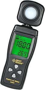 Smart Sensor Mini Digital Lux Meter LCD Display Handheld Illuminometer ...