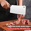 MAD SHARK Meat Cleaver, Professional 7.5 Inch Bone Chopping Butcher ...