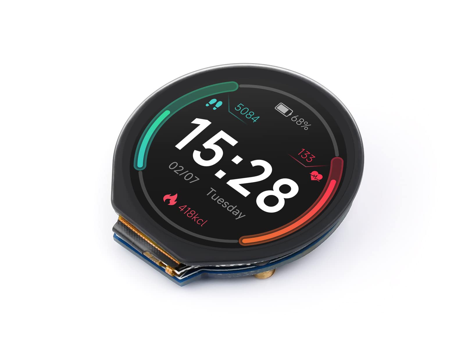 Mua 1.28inch Round LCD with Touch Panel,240×240 IPS Screen Display Module,SPI and I2C ...