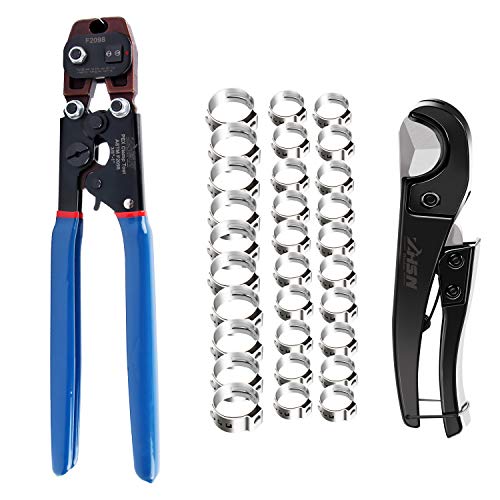 Zhushan Pex Clamp Cinch Tool Set, Ratchet PEX Cinch Tool from 3/8-inch ...
