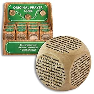 Amazon.com: 1.5" Original Wooden PRAYER CUBE with SIX Prayers, Includes ...