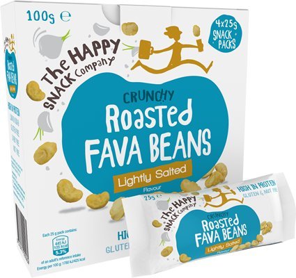 The Happy Snack Company Roasted Fava Beans, Lightly Salted Flavour ...