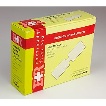 Amazon.com: Ever Ready First Aid Large Butterfly Wound Clusure Strips 1 ...