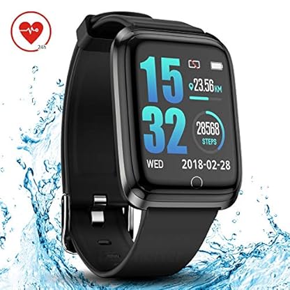 DoSmarter Fitness Tracker Waterproof for Woman Man, All-Day Activity ...