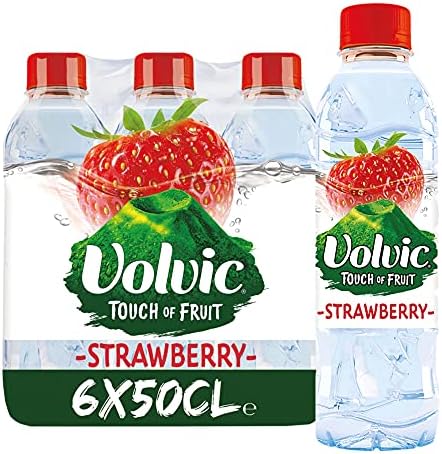 سعر Volvic Touch of Fruit Natural Water, Strawberry Flavored Mineral ...
