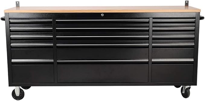 72 Inch Tool Chest Cabinet with Storage Drawers, Locking System and ...