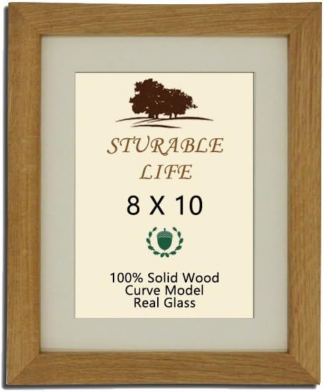 Amazon.com - Solid Wood Picture Frames Photo 100% Oak Wood Photo Frames ...