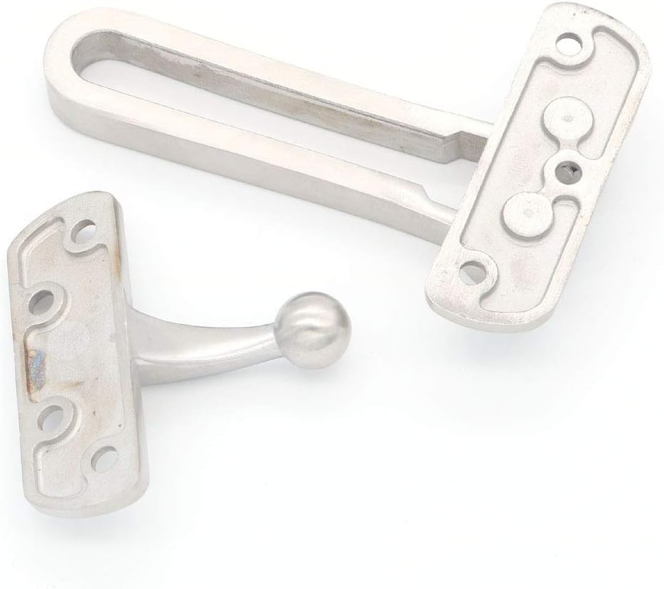 NUZAMAS 304 Stainless Steel U Swing Bar Lock, Secondary Door Lock ...