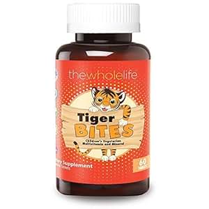 Amazon.com: Tiger Bites - Children's Chewable Vegetarian Multivitamin ...