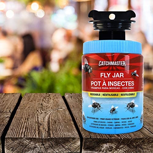 Catchmaster Reusable Fly Traps Outdoor Jar 1-Pack, Bug Catcher and ...