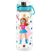 Amazon.com: Cute Water Bottle for School Kids Girls, BPA FREE Tritan & Leak Proof & Easy Clean ...