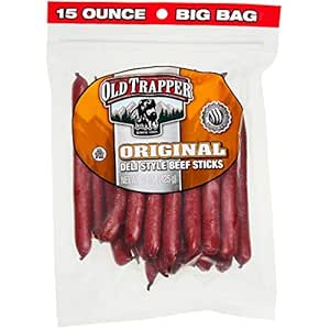 Amazon.com: Old Trapper Original Deli Style All Beef Sticks | 15 Oz Bag