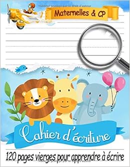 Cahier d'écriture pour enfants en maternelle et CP - Animaux: Cahier d ...