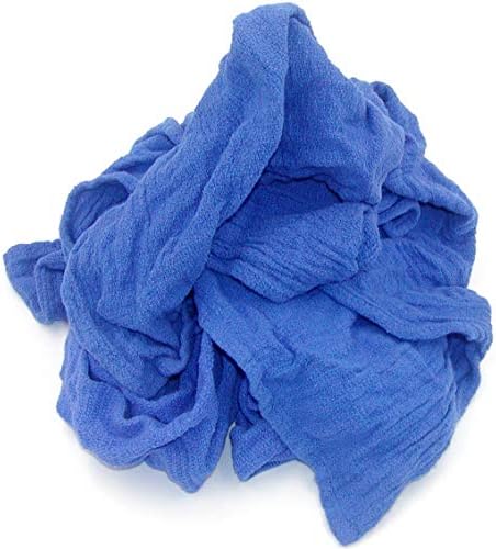 Recycled Blue Surgical/Huck Towel Rags - 5 Pound Box - A Perfect Non ...