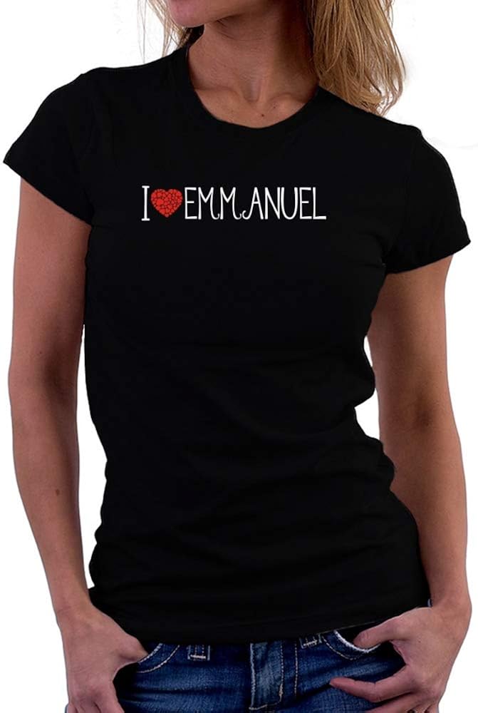 Teeburon I Love Emmanuel Cool Style Camiseta Mujer: Amazon.es: Ropa y ...