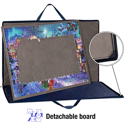 Lavievert 1000 Pieces Jigsaw Puzzle Board, Portable Puzzle Case with 4 ...