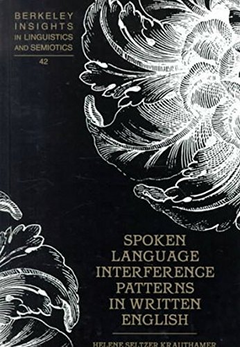 Spoken Language Interference Patterns in Written English (Berkeley ...