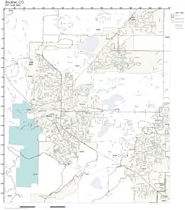 ZIP Code Wall Map of Boulder, CO ZIP Code Map Laminated : Amazon.ca ...