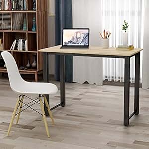 Amazon.com: P PURLOVE Modern Simple Design Computer Desk, Study Desk ...