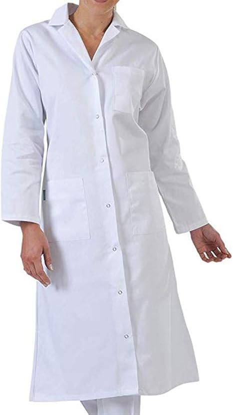 Deep lovly Laborkittel für Damen, Kittel Medizin weiß, Baumwolle mit ...