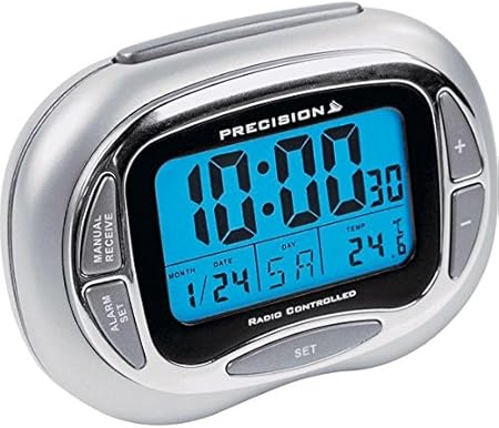 Precision Radio Controlled LCD Alarm Clock (225547500): Amazon.co.uk ...