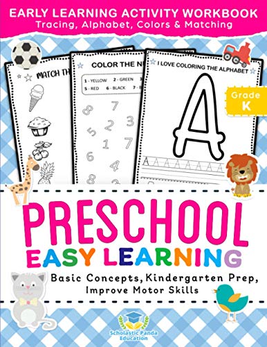 Preschool Easy Learning Activity Workbook: Preschool Prep, Pre-Writing ...