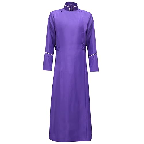 Men's Cassock Choir Long Cassock Minister Robe Clergy Pulpit Liturgical ...