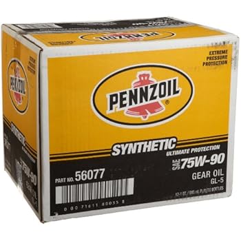 Amazon.com: Pennzoil (56077-12PK) 75W-90 GL-5 Synthetic Gear Oil - 1 ...
