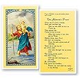 Amazon.com : Saint Christopher The Motorist's Prayer Laminated Holy Cards (Set of 5) : Office ...