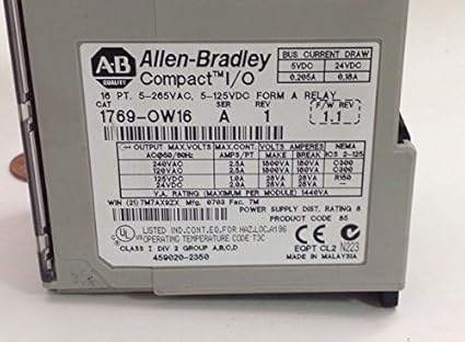 Allen Bradley 1769-ow16 1769ow16 I/O Module: Amazon.es: Amazon.es