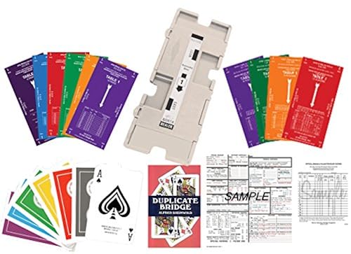 Duplicate Bridge Kit for up to 16 Players - 32 Duplicate Boards, 36 ...