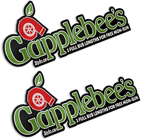 STYLN GAPPLEBEES Slap Sticker (2) CAR Truck Vinyl Sticker Decal Racing ...