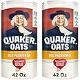 Amazon.com: Quaker, Oatmeal, 42 Oz Canister (Pack of 2) : Grocery ...