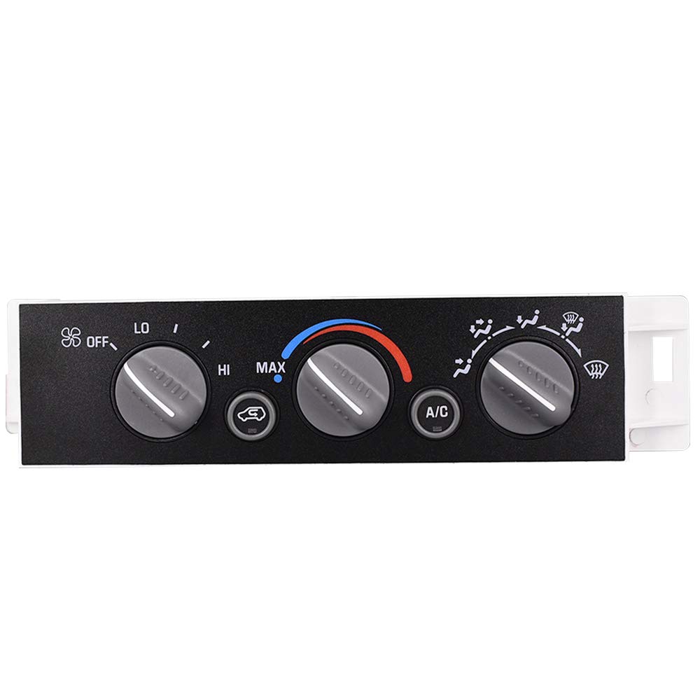 Heater A/C Control Switch Panel Module Without Rear Window Defogger ...