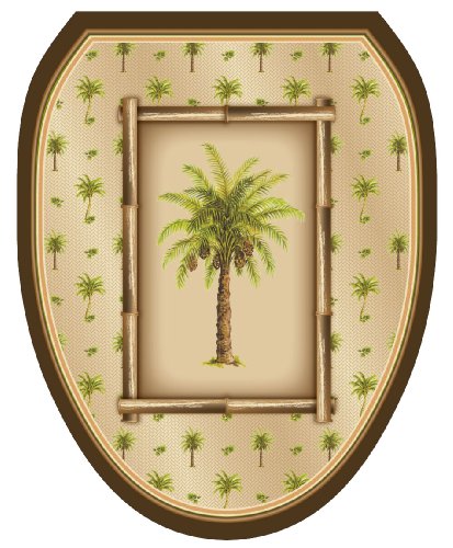 Buy Toilet Tattoos Toilet Seat Cover Decal Bahamas Breeze Palm Tree Size Elongated Online At 
