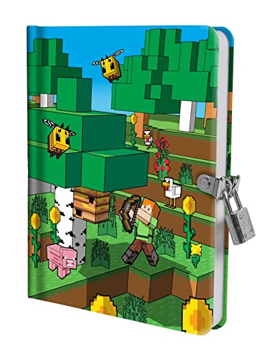 Minecraft: Mobs Glow-In-The-Dark Lock & Key Diary - Insights ...