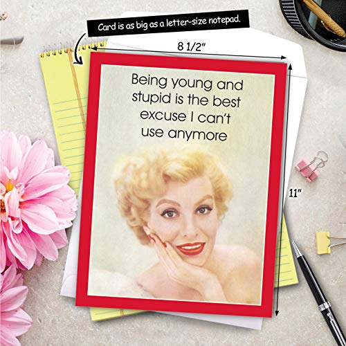 Nobleworks Funny Happy Birthday Card 8 5 X 11 Inch Jumbo Bday Greeting For Spouse Partner