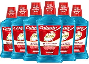Amazon.com: Colgate Total Pro-Shield Alcohol Free Mouthwash ...